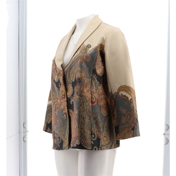 Susan Graver | Jackets & Coats | Susan Graver Printed Suede Shawl ...